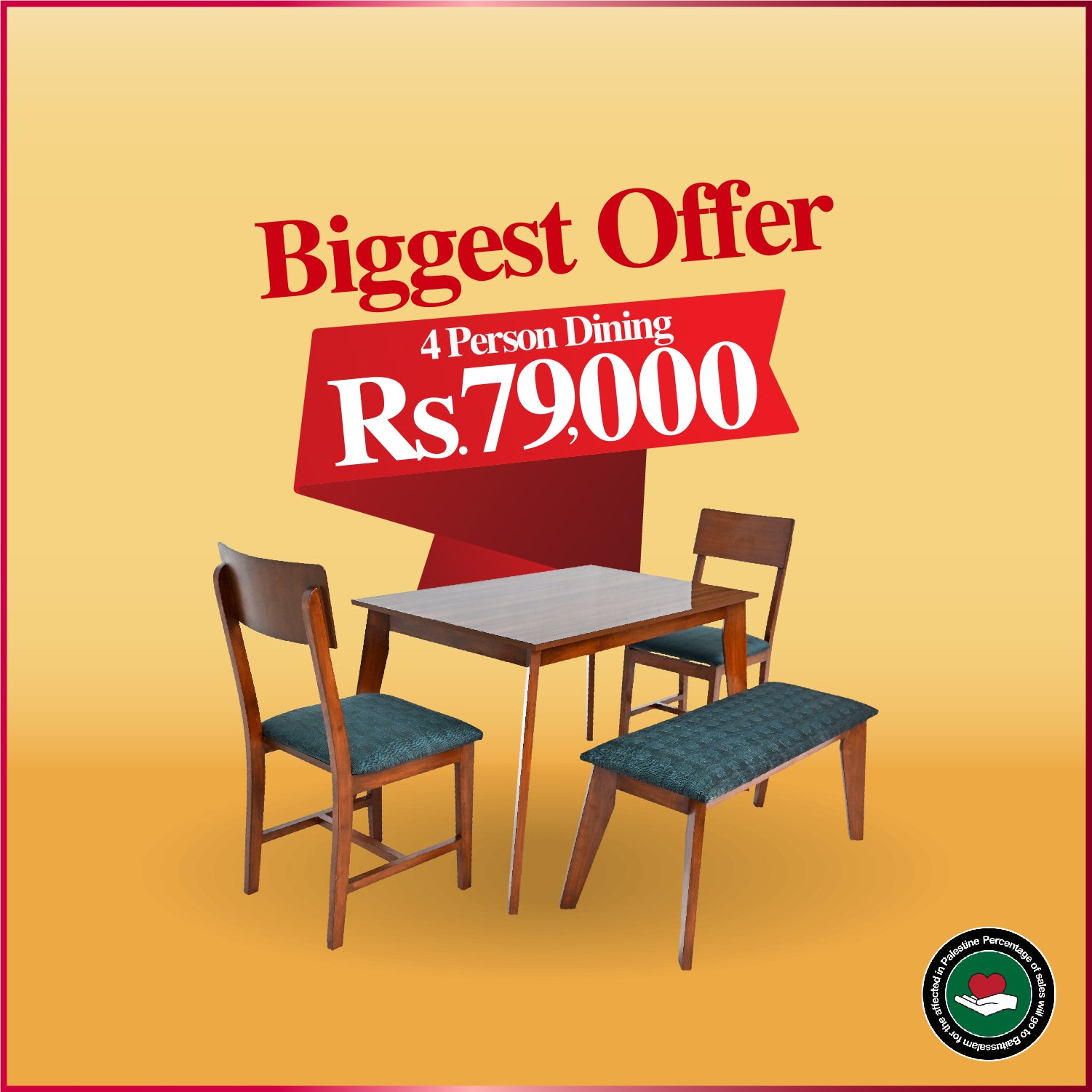 Harry 4 Person Dining Table Habitt harry-4-person-dining-table-habitt